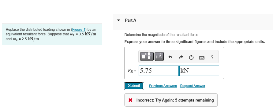 Solved Replace the distributed loading shown | Chegg.com