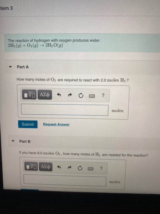 Solved the reaction of hydrogen with oxygen produces water. | Chegg.com