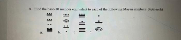 Solved 3. Find the base-10 number equivalent to each of the | Chegg.com