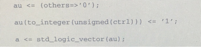 Solved What do each line mean mean in VHDL? | Chegg.com