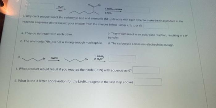 Solved Below you will find twelve (12) reaction products | Chegg.com
