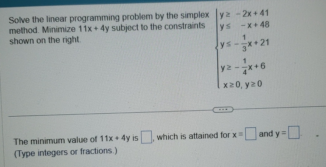 Solved Solve the linear programming problem by the simplex | Chegg.com