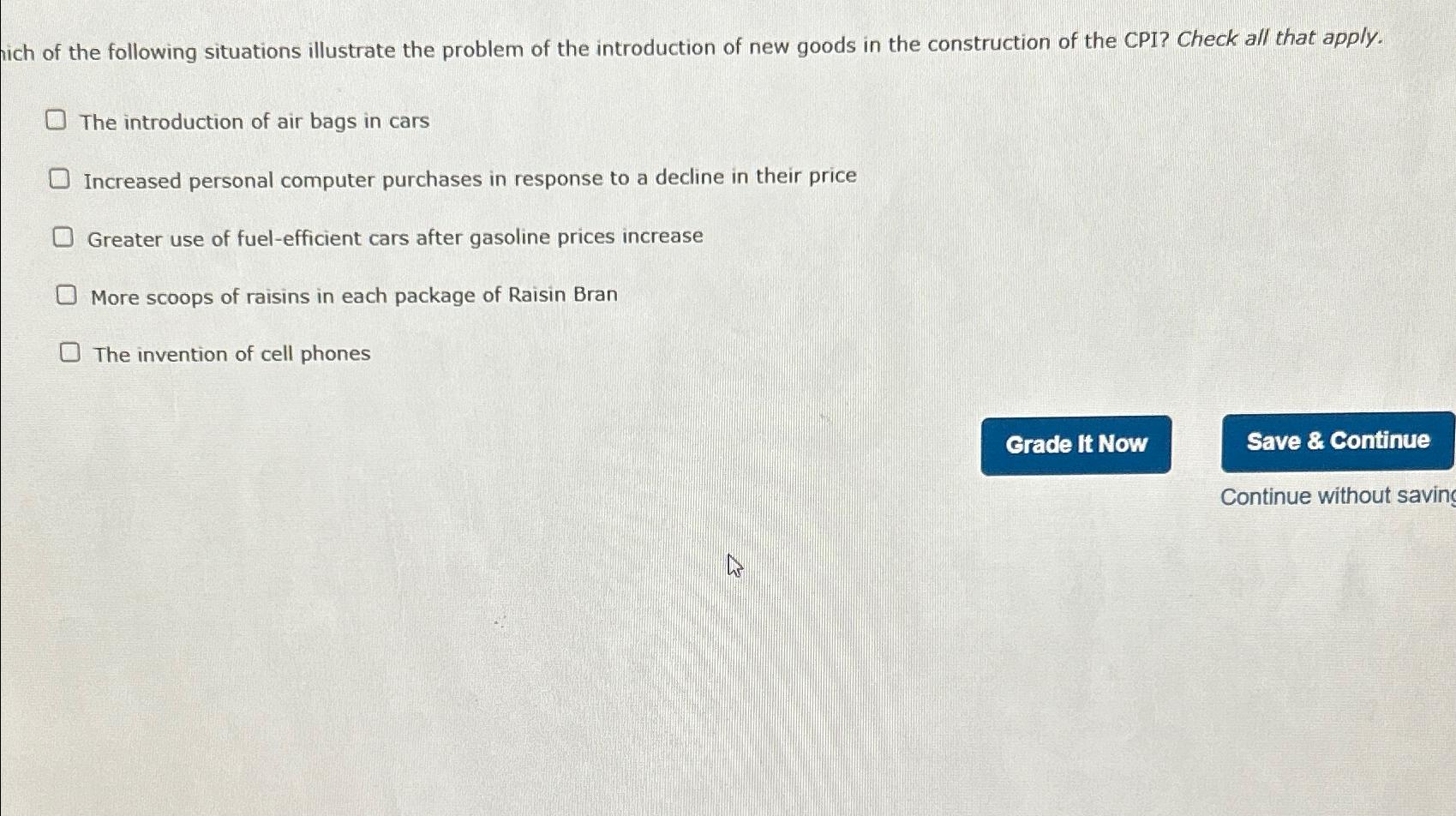 Solved hich of the following situations illustrate the | Chegg.com