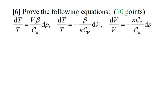 Solved [6] ﻿Prove the following equations: (10 | Chegg.com