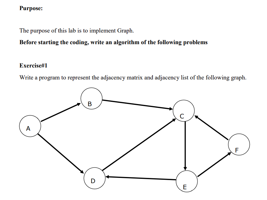 Solved Purpose: The purpose of this lab is to implement | Chegg.com