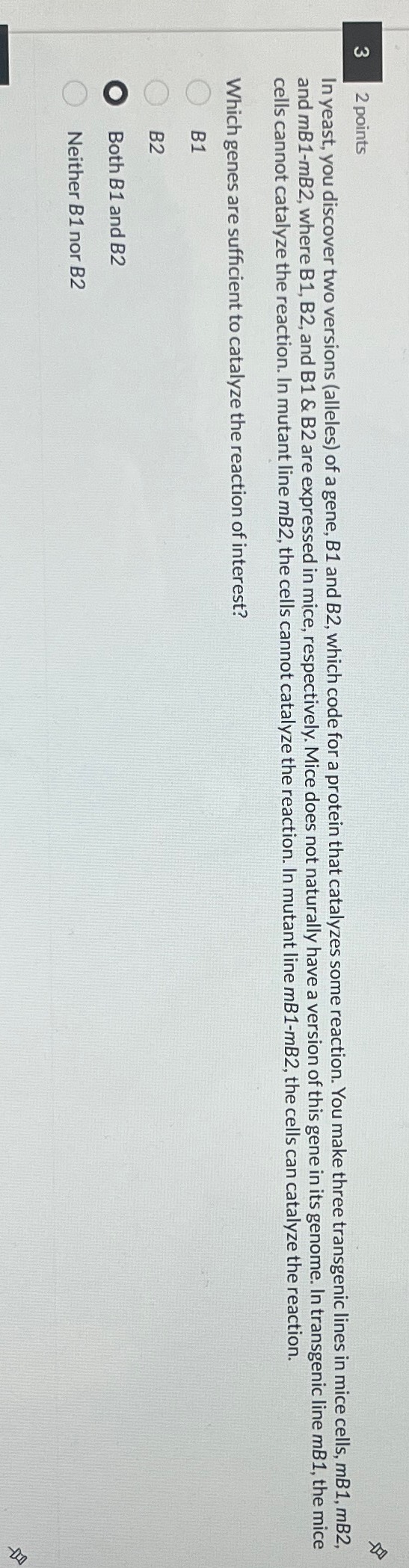 Solved 32 ﻿pointsIn yeast, you discover two versions | Chegg.com