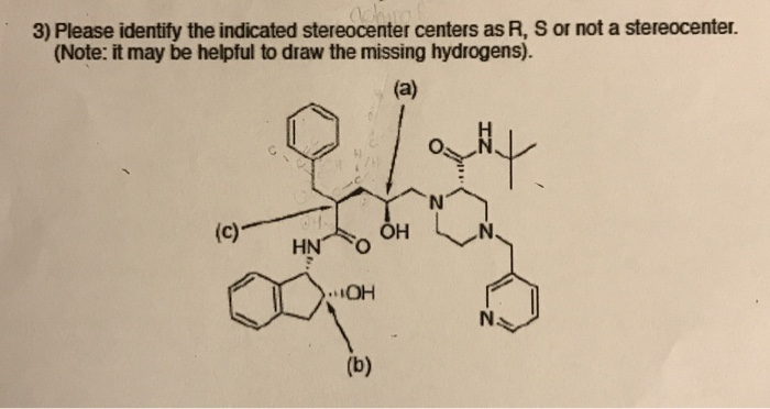 Solved 3) Please identify the indicated stereocenter centers | Chegg.com