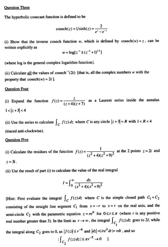 Solved Question One Sketch the effect of the complex | Chegg.com