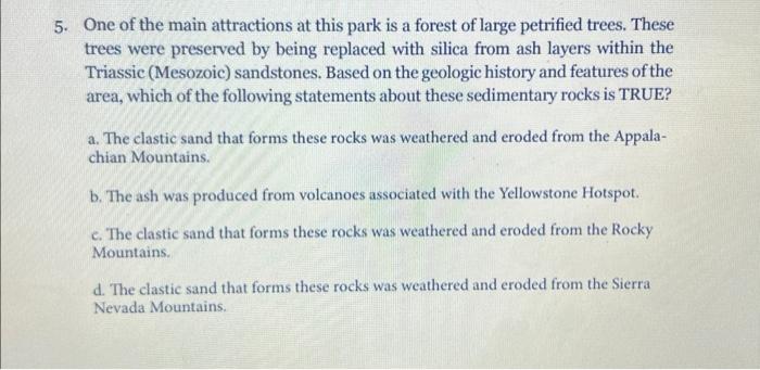 Solved Theodore Roosevelt National Park Theodore Roosevelt | Chegg.com