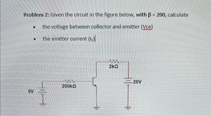 Solved Given the circuit in the figure below, with Beta = | Chegg.com