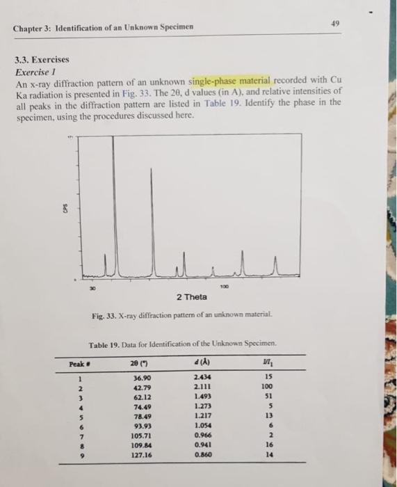Solved 49 Chapter 3: Identification of an Unknown Specimen | Chegg.com