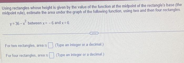 Solved Using rectangles whose height is given by the value | Chegg.com