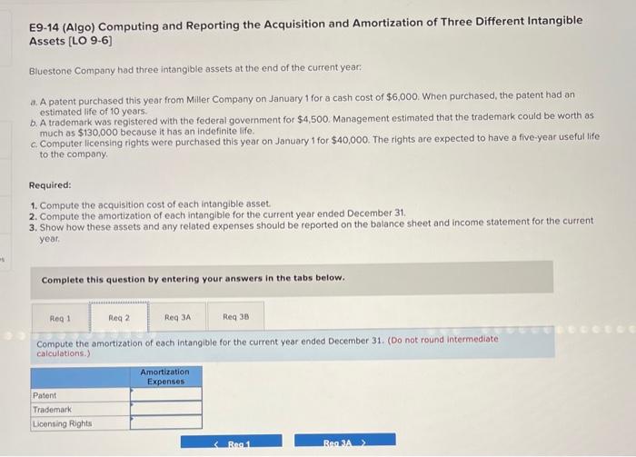 Solved E9-14 (Algo) Computing and Reporting the Acquisition | Chegg.com