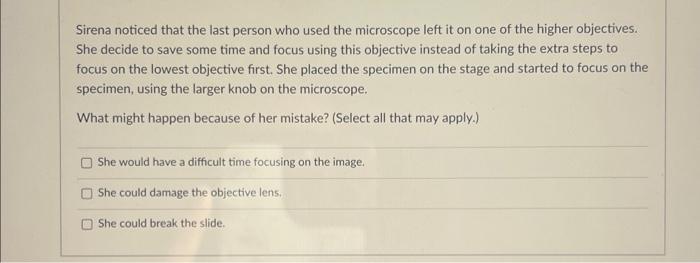 Solved Sirena noticed that the last person who used the | Chegg.com