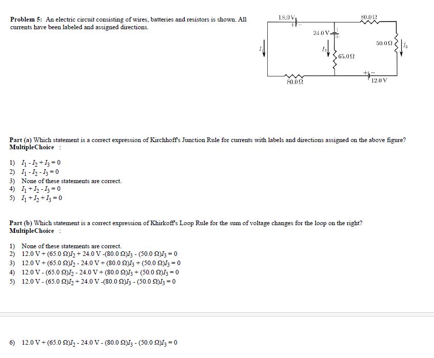 Solved Problem 5: An ﻿electric circuit consisting of ﻿wires, | Chegg.com