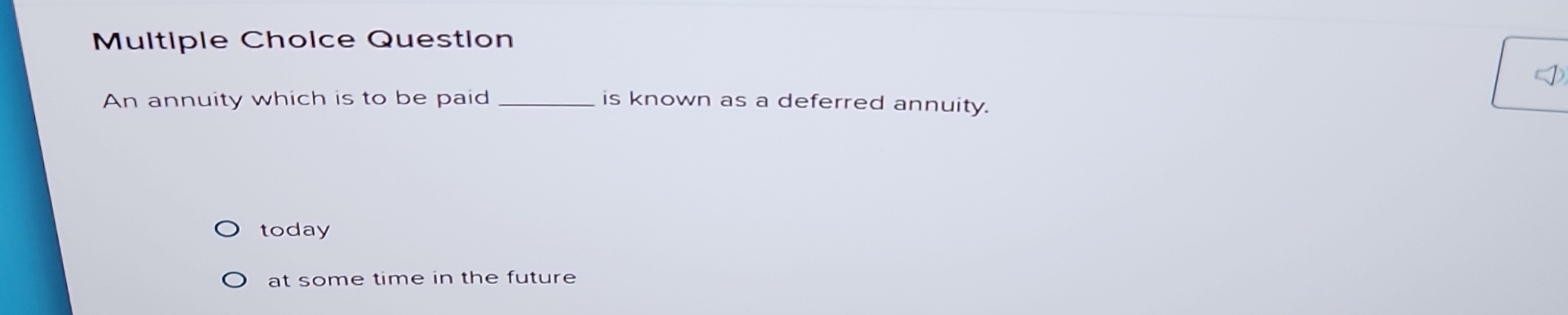 Solved Multiple Cholce QuestionAn annuity which is to be | Chegg.com