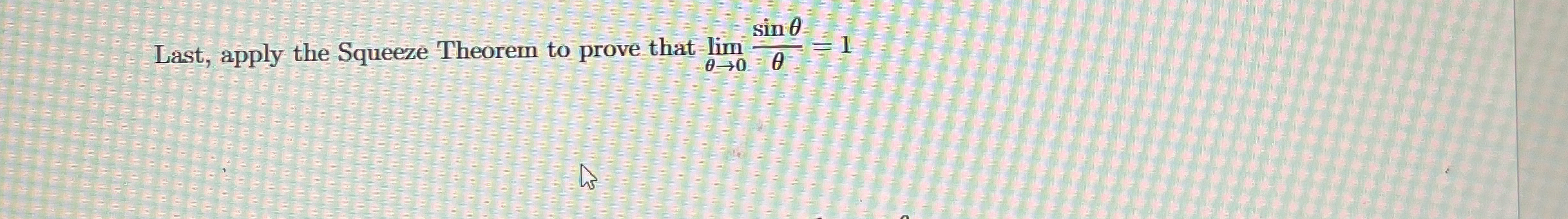 Solved Last, apply the Squeeze Theorem to prove that | Chegg.com