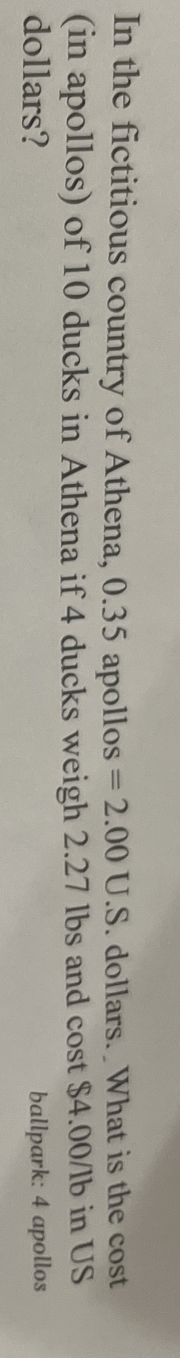 Solved Please use dimensional analysis to solve this | Chegg.com