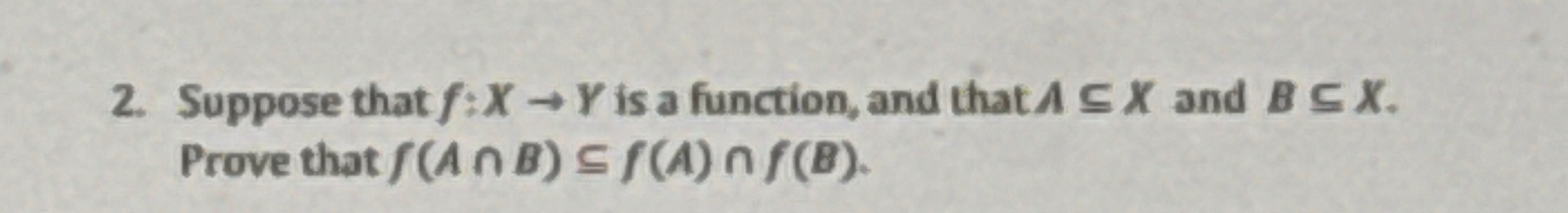 Solved Suppose that f:x→Y ﻿is a function, and that Asubex | Chegg.com
