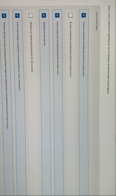 Solved Select correct statements regarding the use of | Chegg.com