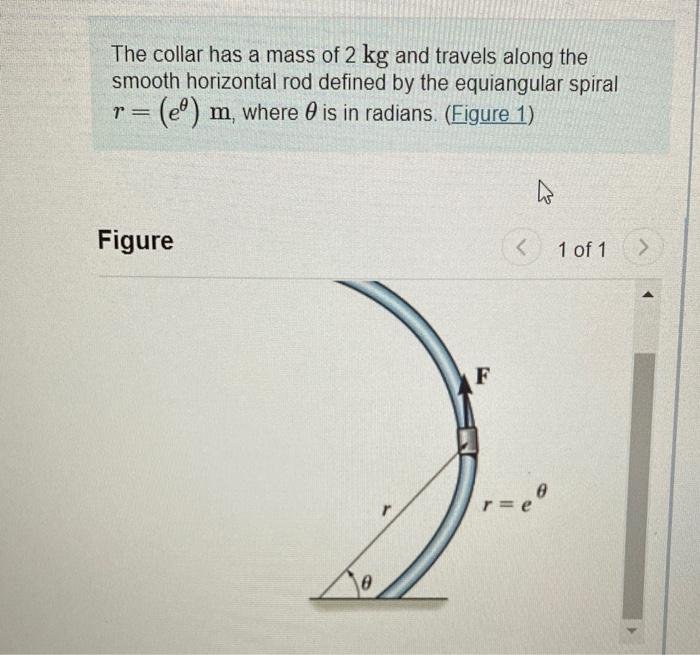 Solved Determine the tangential force F and the normal force | Chegg.com
