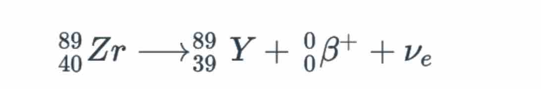 Solved Zirconium-89 ﻿undergoes \beta + ﻿decay to become | Chegg.com