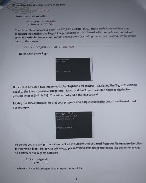 Solved 1. Create the following input file: - O х student | Chegg.com