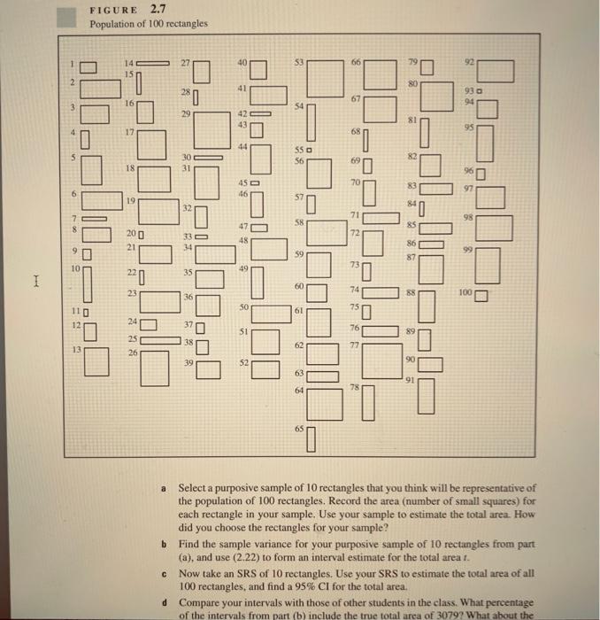 a Select a purposive sample of 10 rectangles that you | Chegg.com