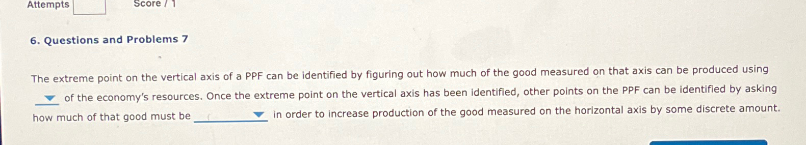 Solved AttemptsScore ?16. ﻿Questions and Problems 7The | Chegg.com