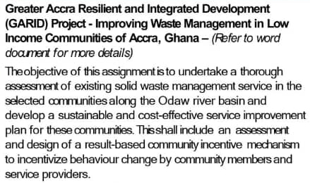 Solved Greater Accra Resilient and Integrated | Chegg.com