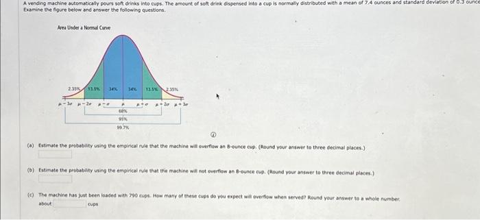 Solved (a) fitimate the probetisty using the empirical rule | Chegg.com