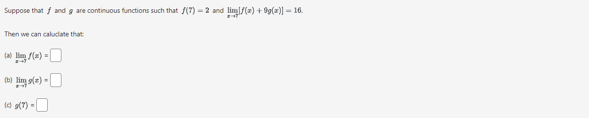 Solved Suppose that f ﻿and g ﻿are continuous functions such | Chegg.com