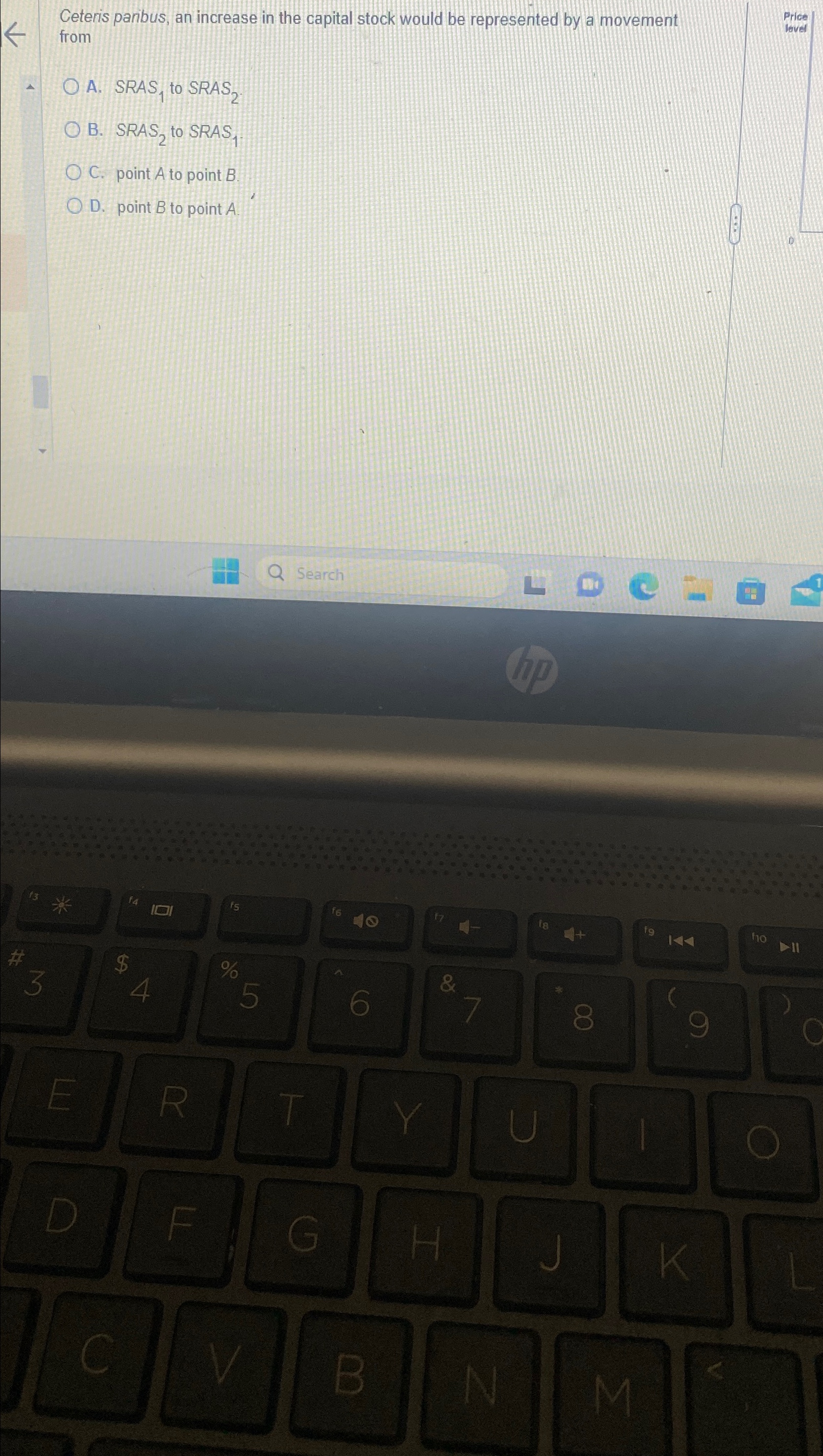 Solved Ceteris panbus, an increase in the capital stock | Chegg.com