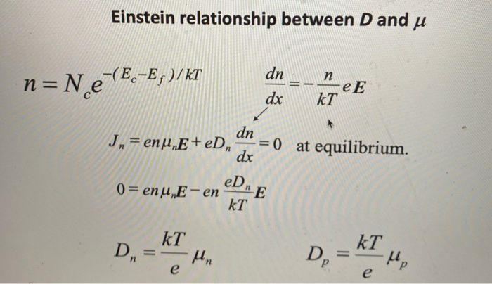 Solved 5. Estimate diffusion coefficients of electrons and | Chegg.com