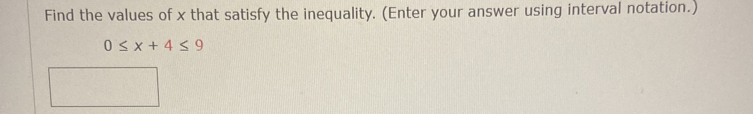 Solved Find the values of x ﻿that satisfy the inequality. | Chegg.com