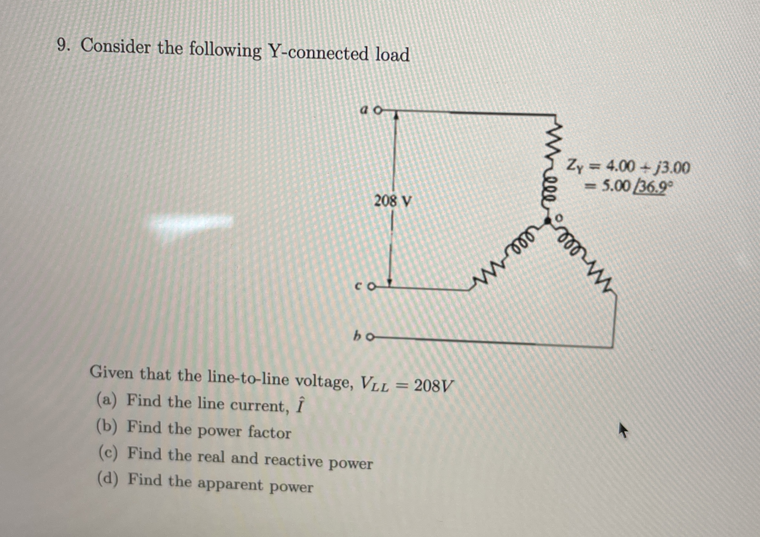 Solved How to solve Consider the following Y-connected | Chegg.com