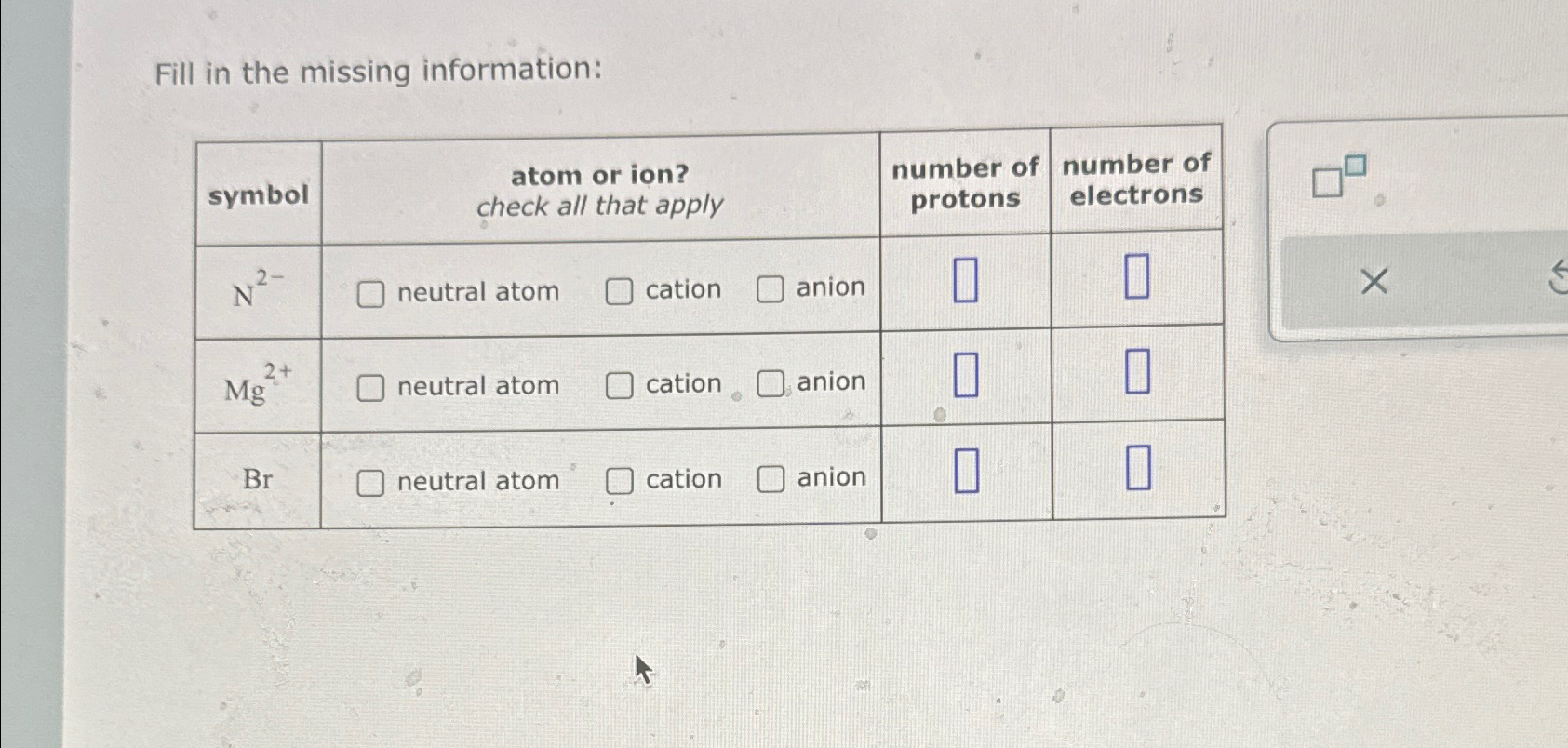 Solved Fill in the missing | Chegg.com