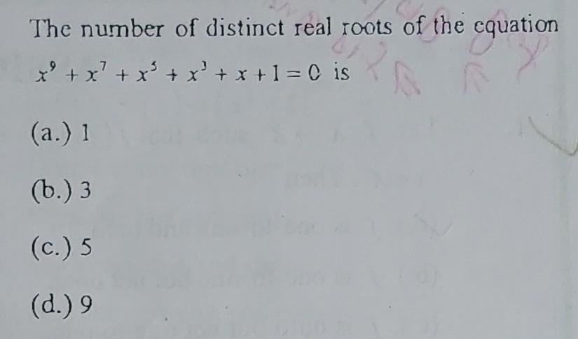 Solved The number of distinct real roots of the cquation x + | Chegg.com