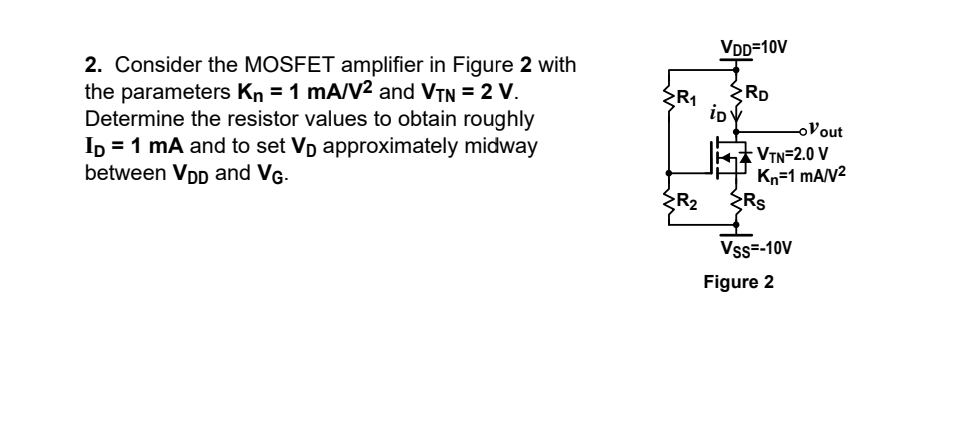 Solved How to solve Consider the MOSFET amplifier in Figure | Chegg.com