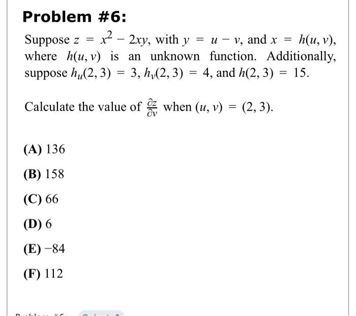 Solved Suppose z=x2−2xy, with y=u−v, and x=h(u,v), where | Chegg.com Solved Suppose z=x2−2xy, with y=u−v, and x=h(u,v), where | Chegg.com
