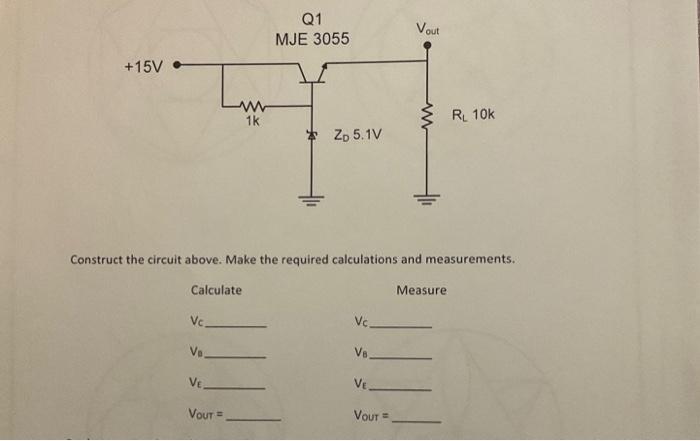 Solved With Given Circuit Values Use Corresponding Formulas 6207