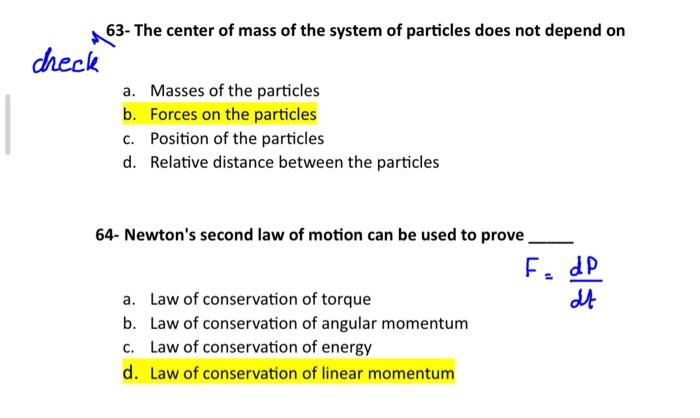 Solved Check and explain this question 63and I want proof | Chegg.com