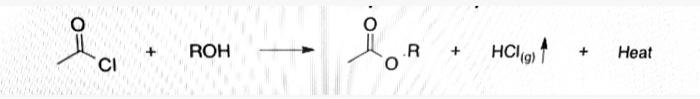 Solved use the reaction of alcohol with acetyl chloride to | Chegg.com
