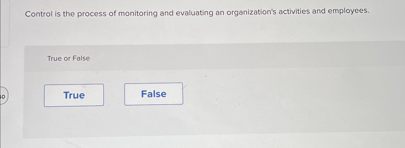 Solved Control is the process of monitoring and evaluating | Chegg.com