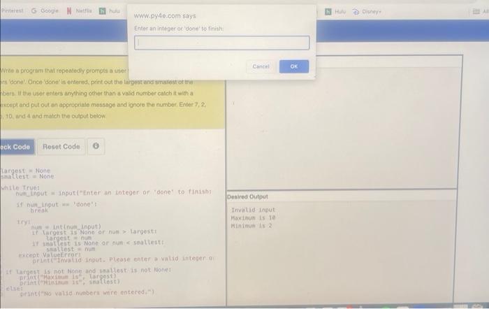 Solved 5.2 Write a program that repeatedly prompts a user | Chegg.com
