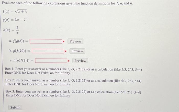 Solved Evaluate each of the following expressions given the | Chegg.com