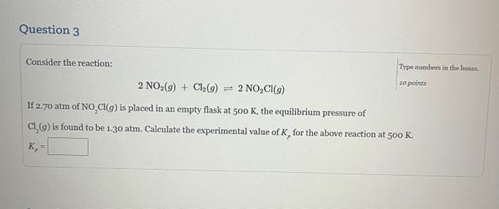 Solved Consider the reaction: \begin{tabular}{l|l} | Chegg.com