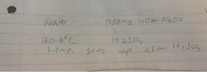 Name: Raw data Table Reaction 1 Change in Temp | Chegg.com