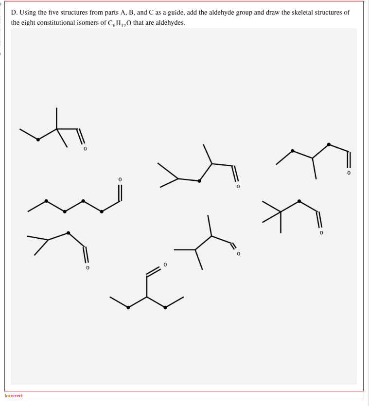 Solved D. ﻿Using the five structures from parts A, ﻿B, ﻿and | Chegg.com