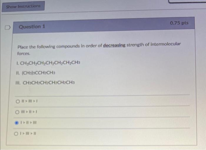 Solved Place the following compounds in order of decreasing | Chegg.com
